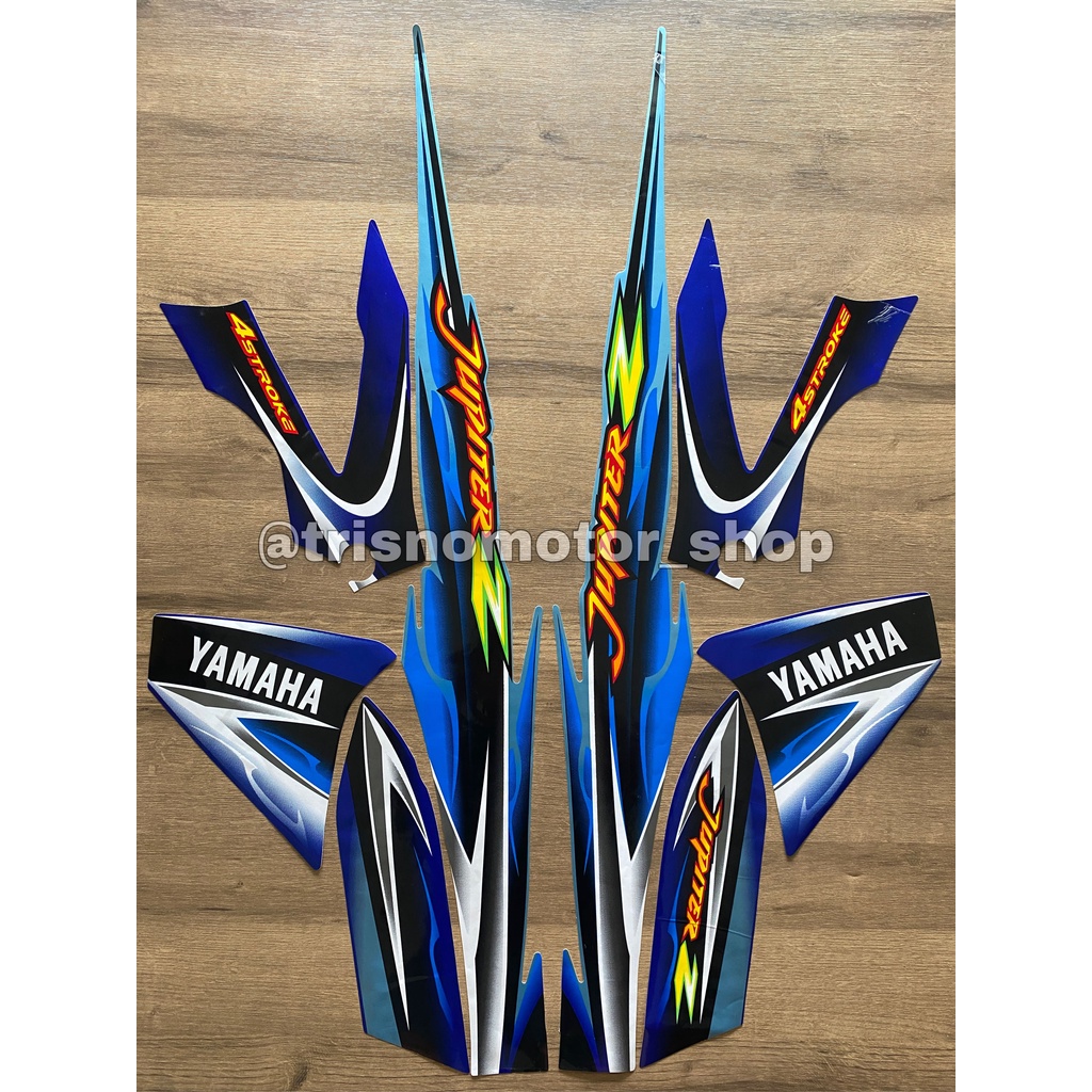 Jual STIKER STRIPING MOTOR JUPITER Z 2005 BIRU TELUR ASIN | Shopee ...