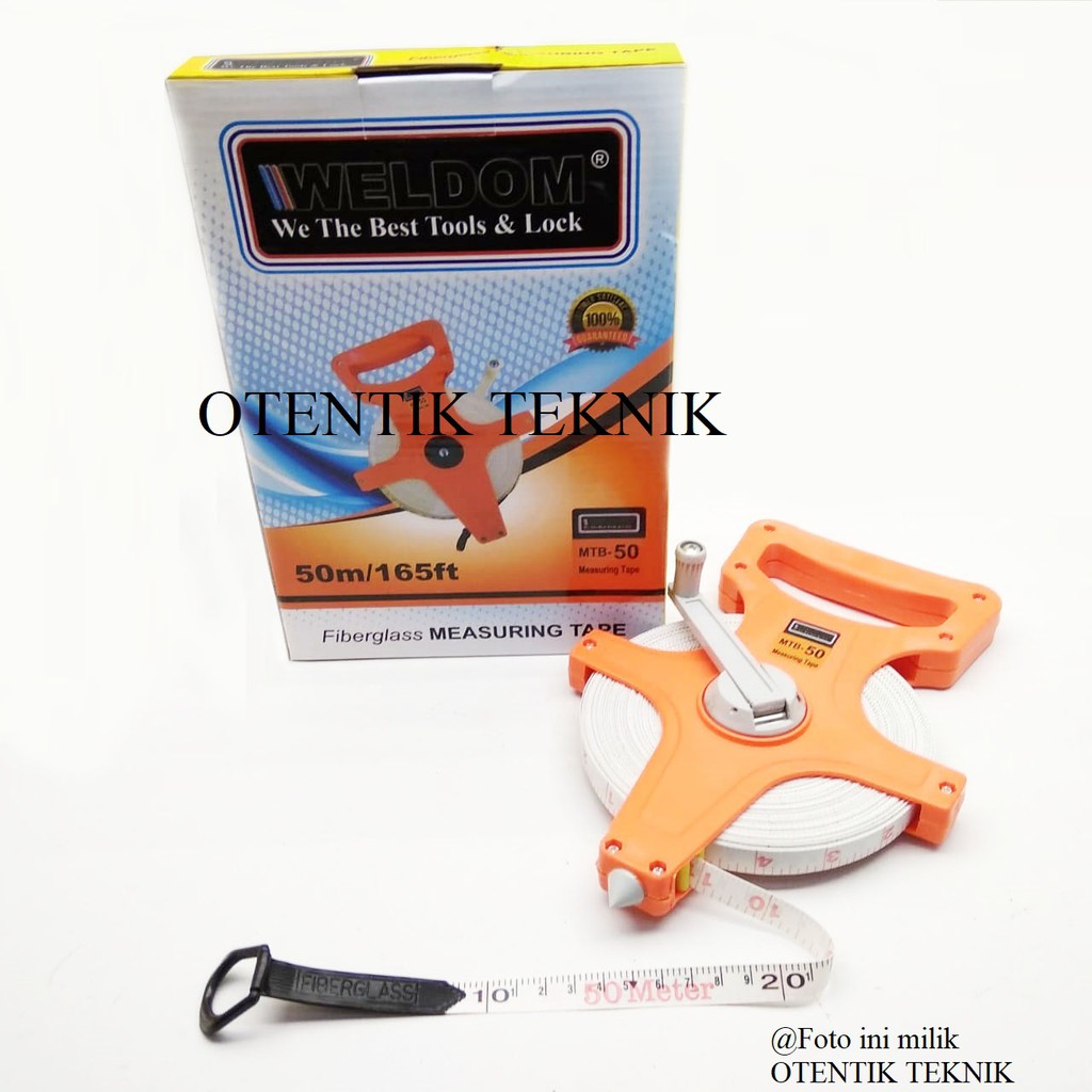 Jual METERAN TANCAP FIBER 50 METER - METERAN TANAH 50M PLASTIK METERAN ...