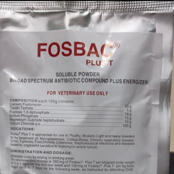Jual FOSBAC PLUS T sachet 100Gr,obat unggas | Shopee Indonesia