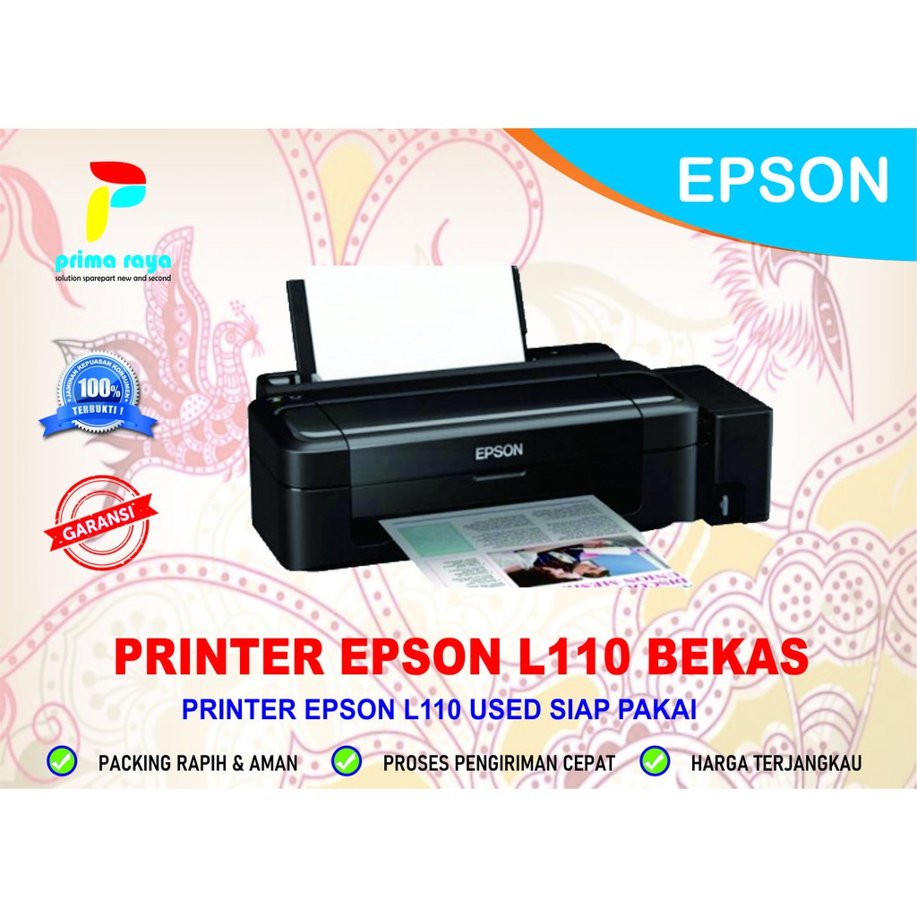 Jual Printer Bekas Epson L110 berkualitas Siap Cetak Undangan Stiker ...