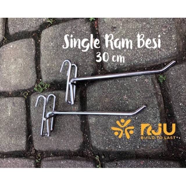 Jual Single Ram Besi 30CM 1 LUSIN Bahan Besi Chrome Diameter 4mm ...