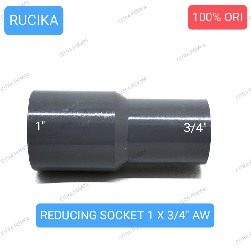 Jual RUCIKA PLOK SOCK 3/4 X1/2 AW REDUCING SOCKET 1 X 1/2 AW / VLOK SOCK 1 X 3/4 AW | Shopee ...