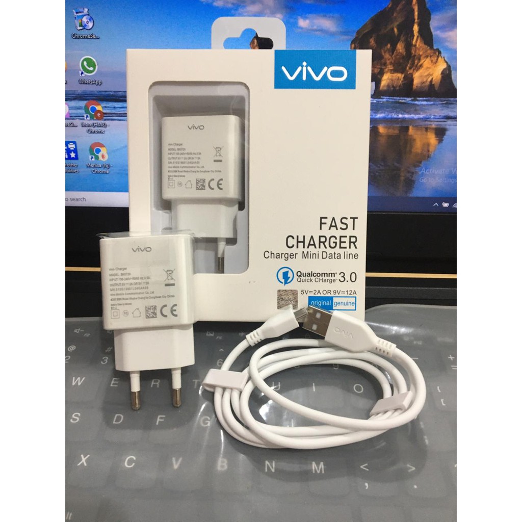 Jual Charger vivo S1 2a 9v fast charging original 100 ori new kabel ...