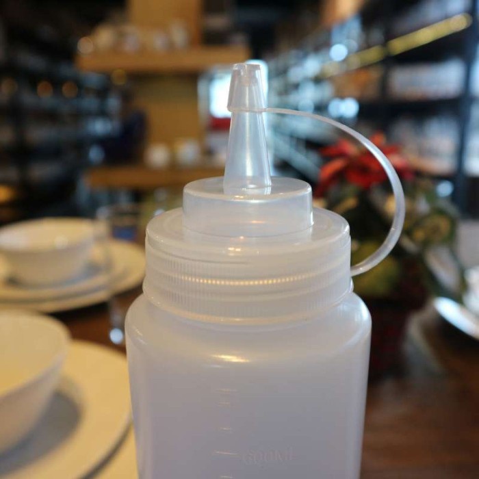 Jual Botol Saus Bening 24 Oz / Botol Saus Transparan / Squeeze Bottle ...