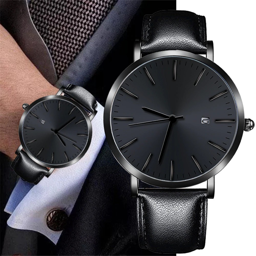 Jual Jam Tangan Analog Pria Model Tanggal - Hitam | Shopee Indonesia