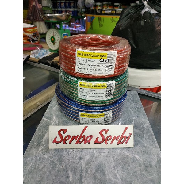 Jual (/ROLL 25METER KABEL SPEAKER) Kabel listrik audio | Shopee Indonesia