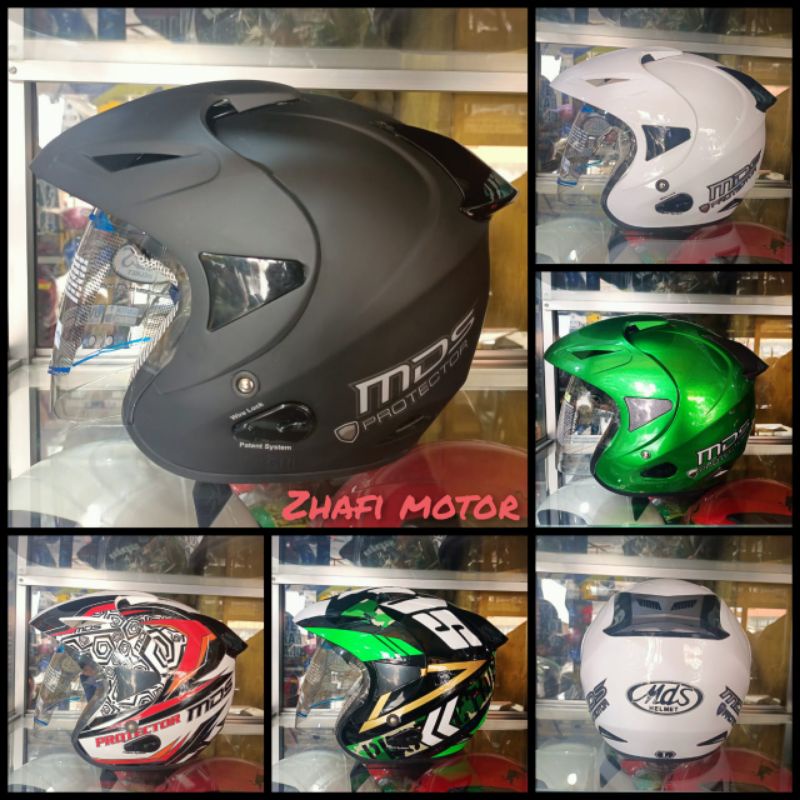 Jual Helm MDS protector solid dan motif original 100% SNI-DOT(BISA COD ...