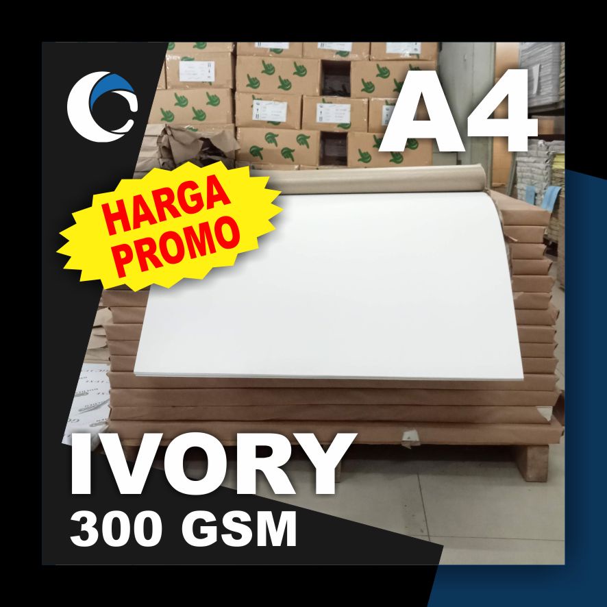 Jual KERTAS IVORY 300 GSM Uk [ A4 ] 21 cm X 29.7 cm( 50 LEMBAR ...