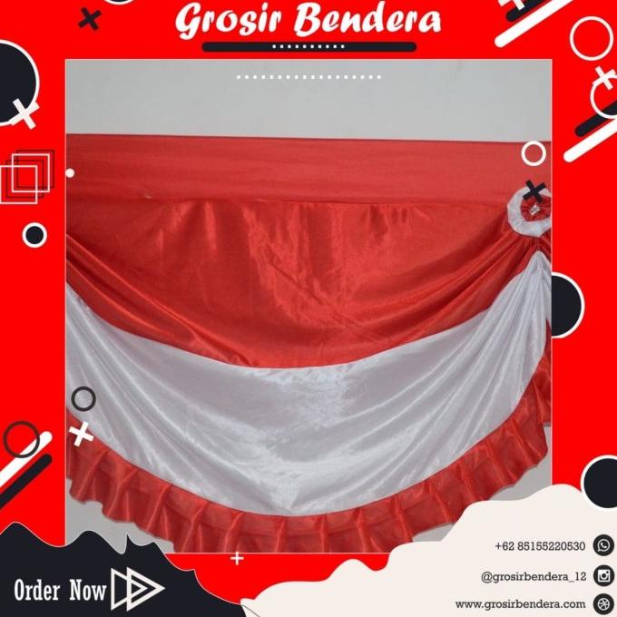 Jual Bendera Background Abutay Rempel Polos (8 meter dan 10 rumbay ...