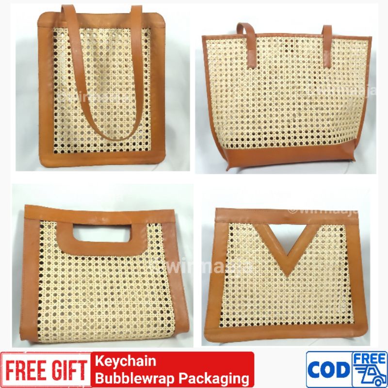 Jual Tas Rotan Webing Kulit Asli | Shopee Indonesia