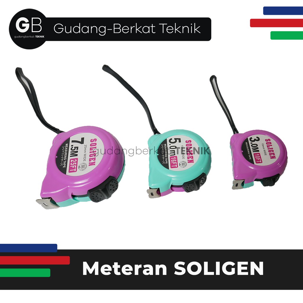 Jual Meteran 3M 5M 7,5 M 10M SOLIGEN | Shopee Indonesia