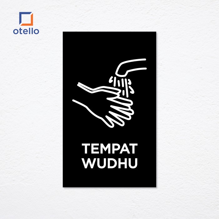 Jual Tempat Wudhu Sign Board Acrylic Print UV Signage Penanda Nama ...