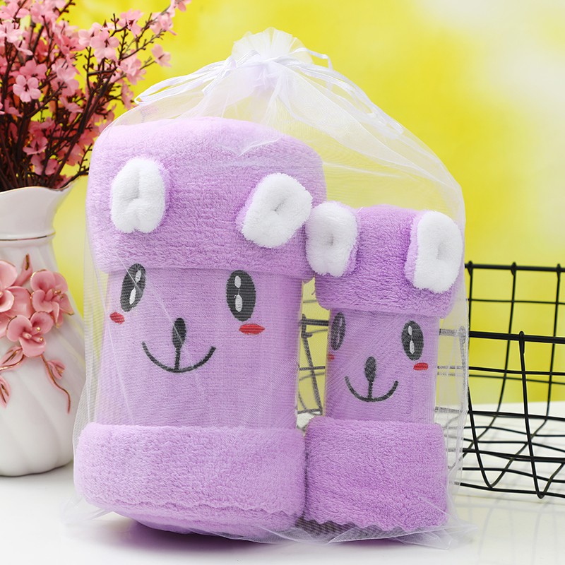 Jual !COD! handuk lucu kelinci hadiah 1 set 2pcs handuk mandi & handuk ...