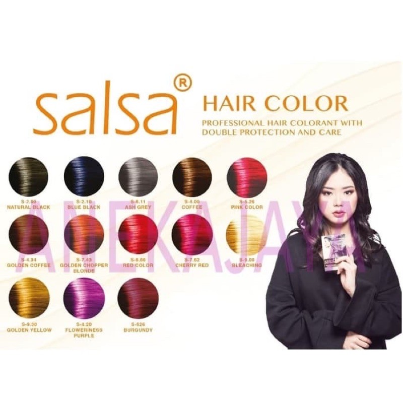 Jual CAT RAMBUT / HAIR COLOR SALSA BEST SELLER !! | Shopee Indonesia