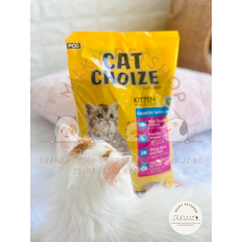 Jual Cat Choize Kitten Pink Kuning Rasa Tuna dan Salmon with Milk ...