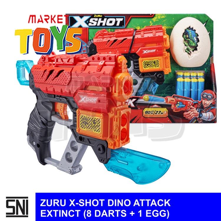 Jual X-Shot Dino Attack Extinct 8 Darts + 1Egg Mainan Anak Tembakan ...