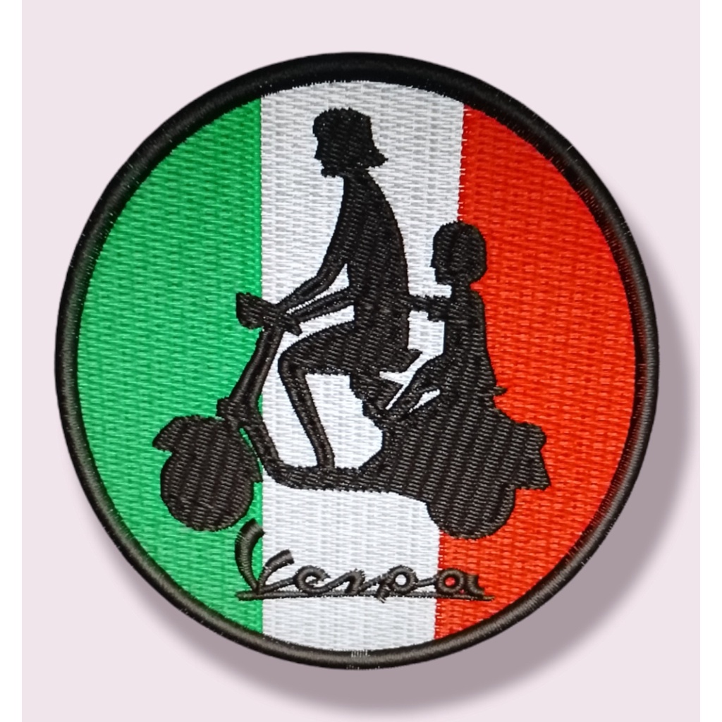 Jual BORDIR/LOGO CUSTOM/LOGO SENDIRI/PATCH BORDIR/VESPA/PIAGGIO/BENDERA ...