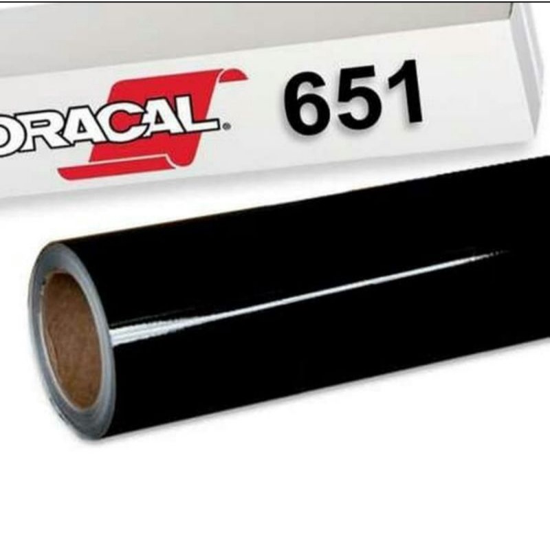 Jual STIKER ORACAL 651 070 BLACK GLOSSY / MATTE DOFF uk 5 cm x 120 cm ...