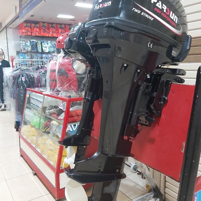 Jual Mesin Tempel Outboard Motor 15 Pk Merk Parsun (Copy Yamaha)Short | Shopee Indonesia