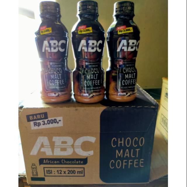 Jual Kopi coklat abc 200 ml isi 12 botol | Shopee Indonesia