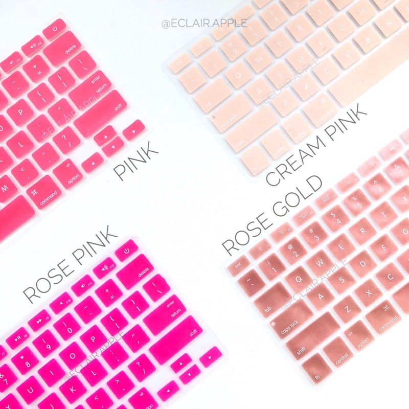 Jual Macbook Keyboard protector Baby pink rose gold pastel Pelindung ...