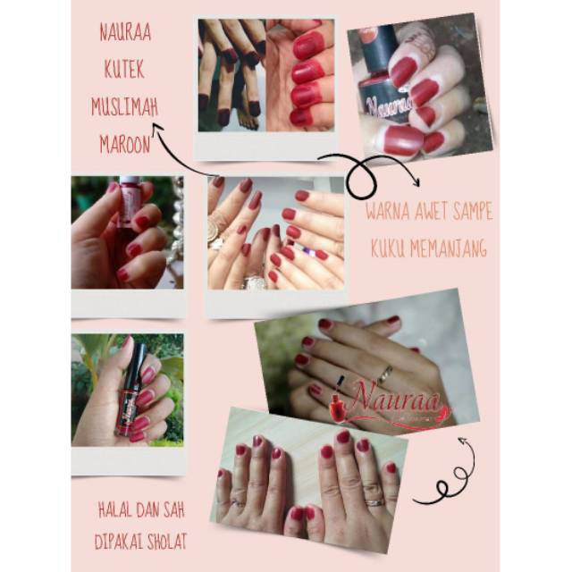 Jual kutek henna kuteks hena Naura kutex halal kutek muslimah Inai kuku ...
