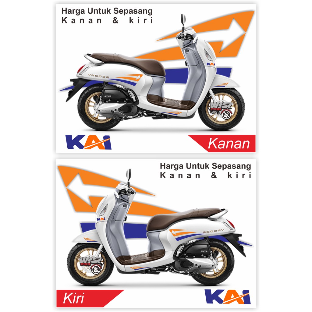 Jual Sticker motor keren sticker motor matic sticker kai sticker kereta ...