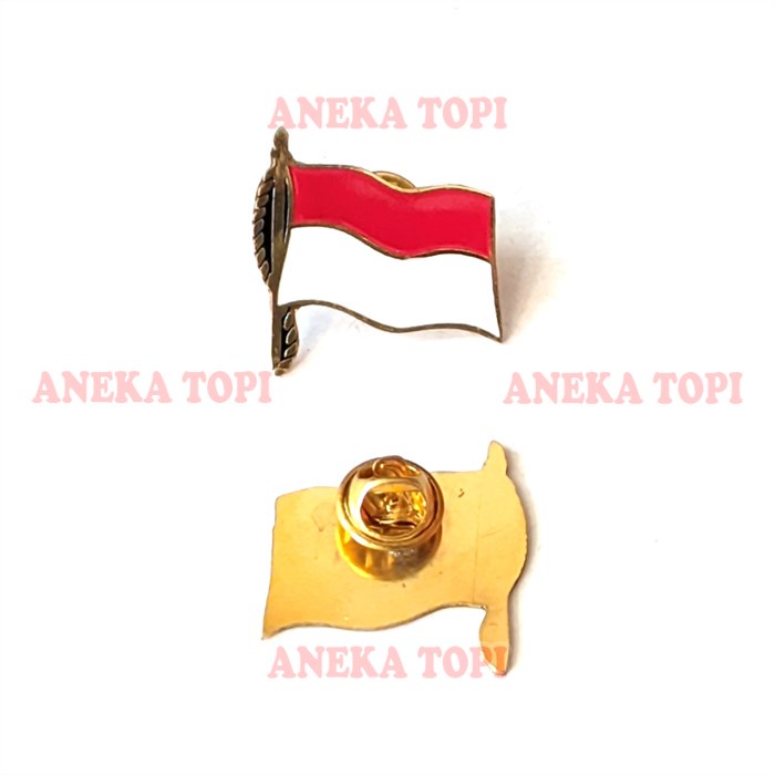 Jual Pin Bendera Indonesia - Bros Emblem - Pin Kerah Bendera Paskibra ...
