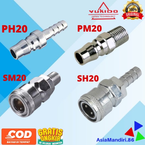 Jual coupler sambungan selang angin copler SH20 PH20 SM20 PM20 PF20 SF20 | Shopee Indonesia