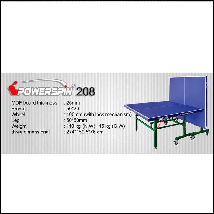 Jual MEJA PING PONG - POWER SPIN 208 - ORIGINAL | Shopee Indonesia
