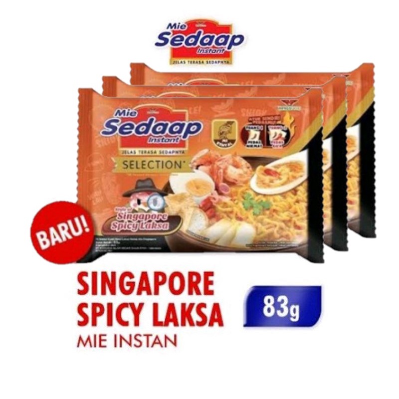 Jual Mie SEDAAP Selection Spicy Laksa Singapore Mie Sedaap Laksa ...