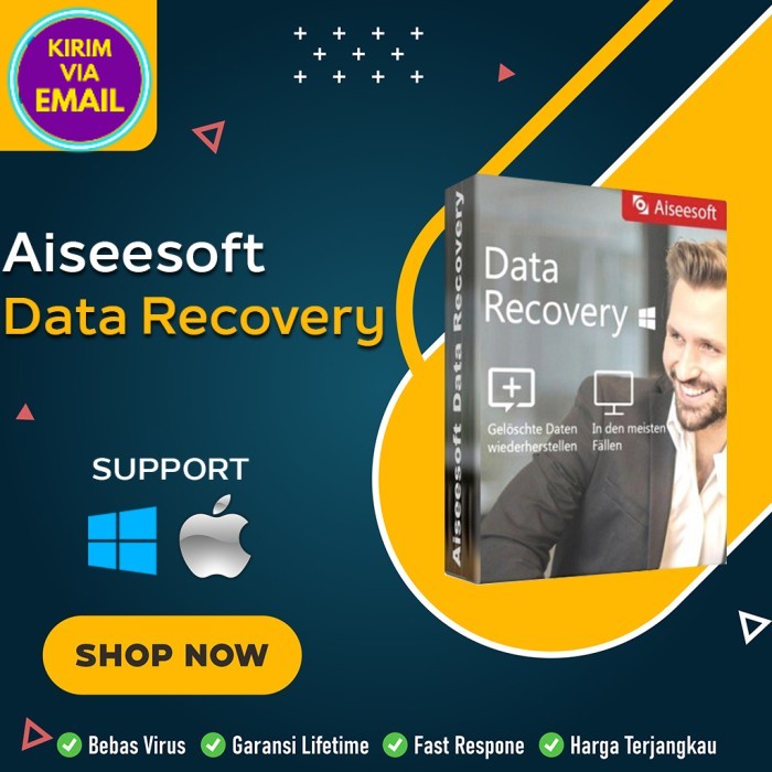 Jual Software Recovery Data: Aiseesoft Data Recovery Full Version - Win | Shopee Indonesia