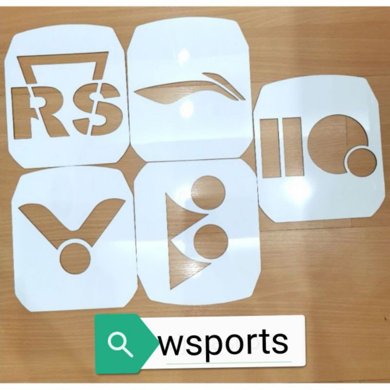 Jual Stencil Card AKRILIK Cetakan Logo Senar Raket Badminton | Shopee ...
