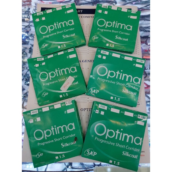 Jual lensa kacamata progresif OLA OPTIMA index 1.56 VU 400 anti radiasi ...