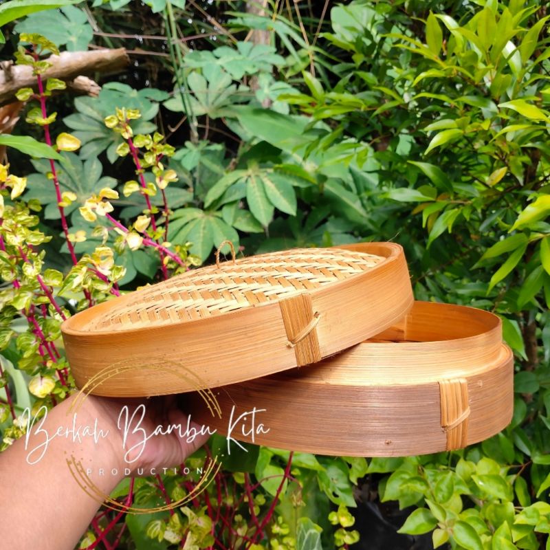 Jual Klakat Bambu Dimsum 18cm 1pcs / Wadah Kukusan / Tempat makanan ...