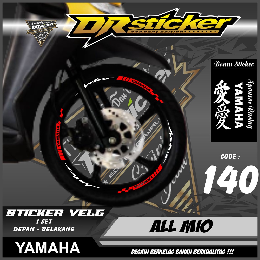 Jual Sticker Velg - Cutting Velg Sticker Cutting Velg Motor MIO ...
