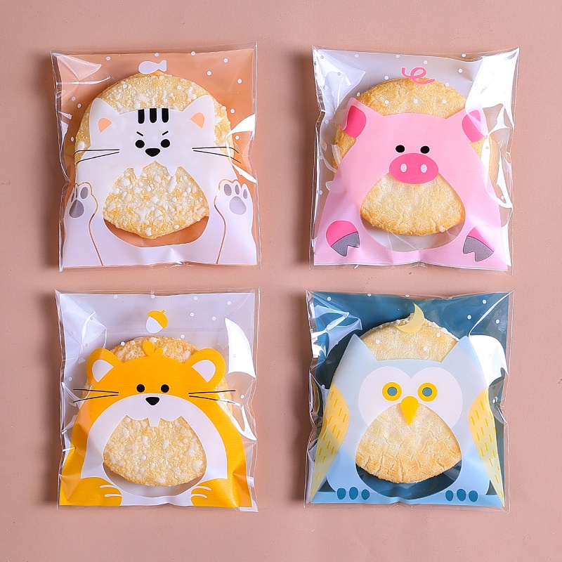 Jual 100pcs PLASTIK OPP COOKIES CANDY KUE KERING UNIK LUCU 10x10 ...