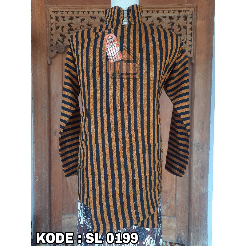 Jual Surjan Lurik Alusan Grade A Kode SL 0199 | Baju Jawa | Baju Lurik ...