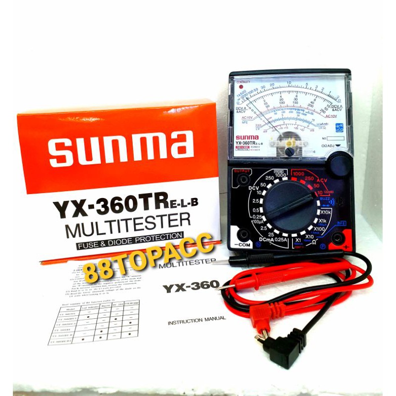 Jual Multitester Analog SUNMA YT360 / Multi Tester Analog YX-360TR ...