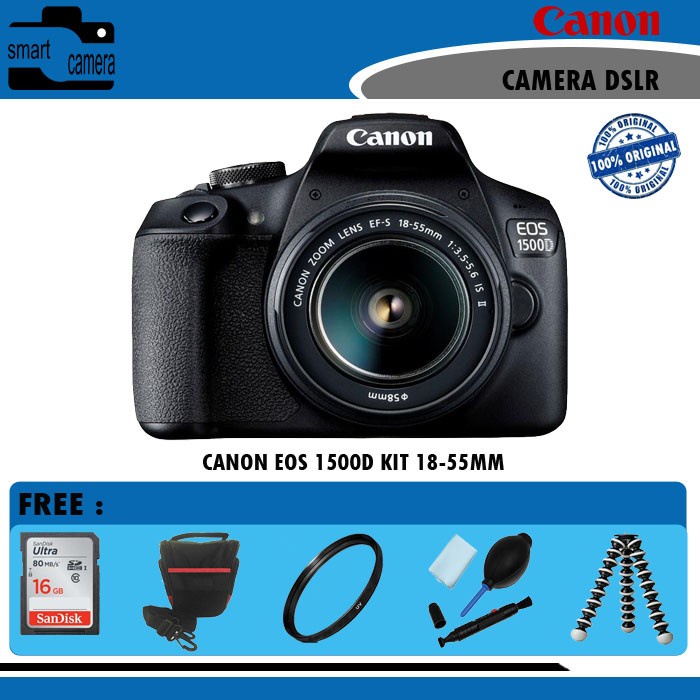 Jual CANON EOS 1500D KIT 18-55MM IS II | Shopee Indonesia