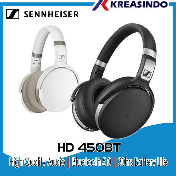 Jual Sennheiser HD 450BT Noise Canceling Wireless Bluetooth Headphones HIGH QUALITY | Shopee ...