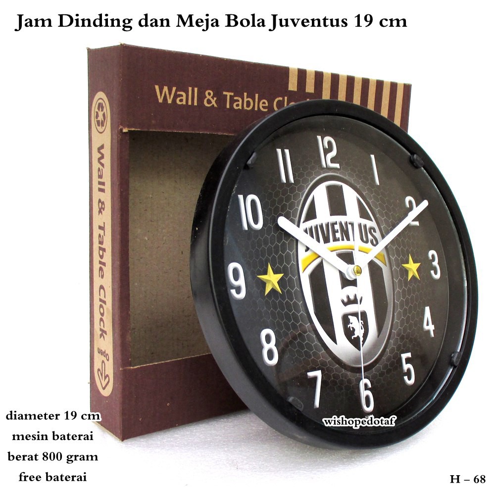 Jual obral jam dinding dan meja bola juventus 19 cm | Shopee Indonesia