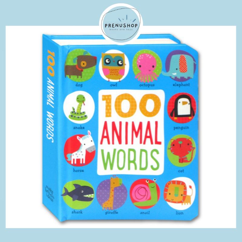 Jual Padded Board Book 100 Animal Words for Early Learning | Shopee ...