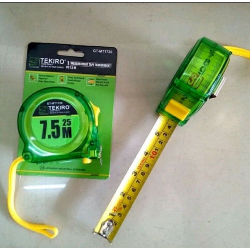 Jual Meteran Transparan 7,5 Meter Tekiro | Shopee Indonesia