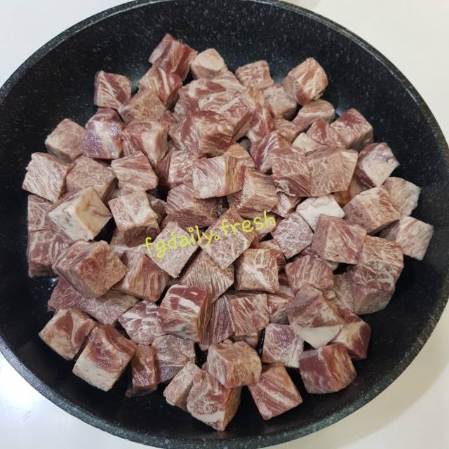 Jual saikoro beef steak wagyu cube grade A | Shopee Indonesia