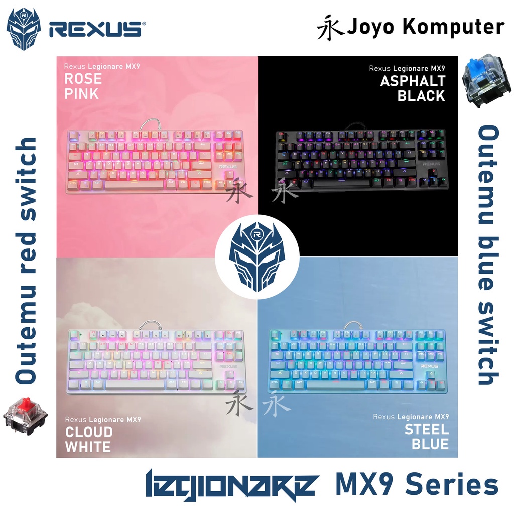 Jual Keyboard REXUS LEGIONARE MX9 RGB TKL [KEYBOARD][GAMING] | Shopee ...