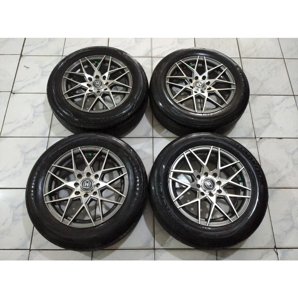 Jual Velg Mobil Bekas MILANO Ring 14 Hole 4X100 4X114 + Ban DLP/HK 175 ...