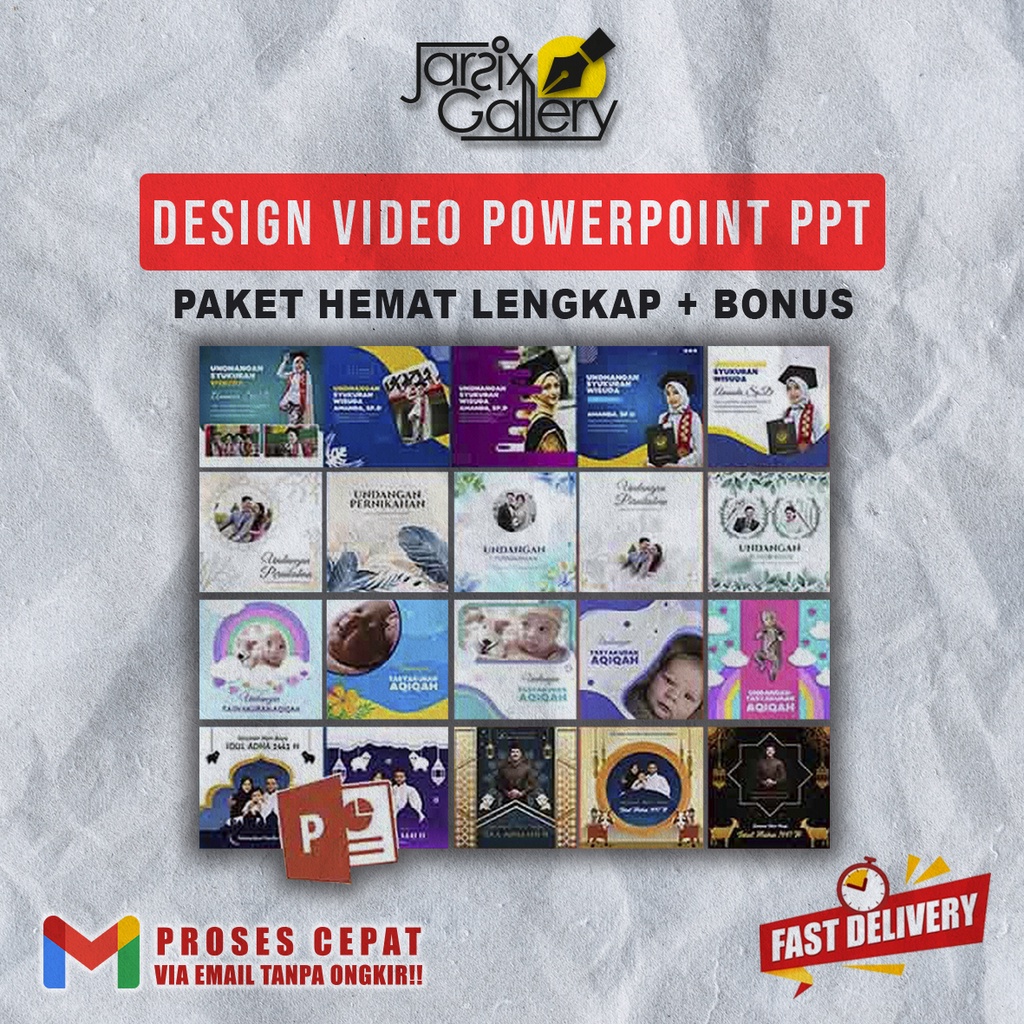 Jual Template Design Video Powerpoint PPT Paket Hemat Lengkap + Bonus | Shopee Indonesia