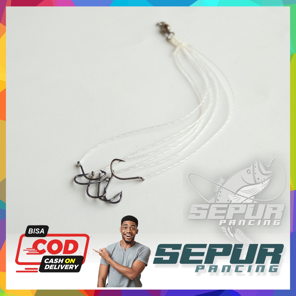 Jual Rangkaian Pancing Gombyok / Rangkaian Pancing Ombyok / Kail ...