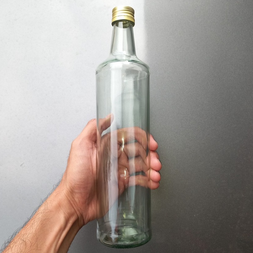 Jual Botol Kaca Polos 650ml + Tutup | Botol Madu | Botol Jamu | Botol ...